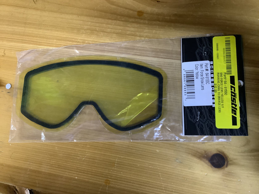 Castle X Force Snow Lens Yellow | SPRMOTORSPORTSGEAR